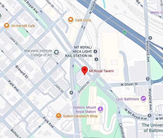 16. mt royal tavern map