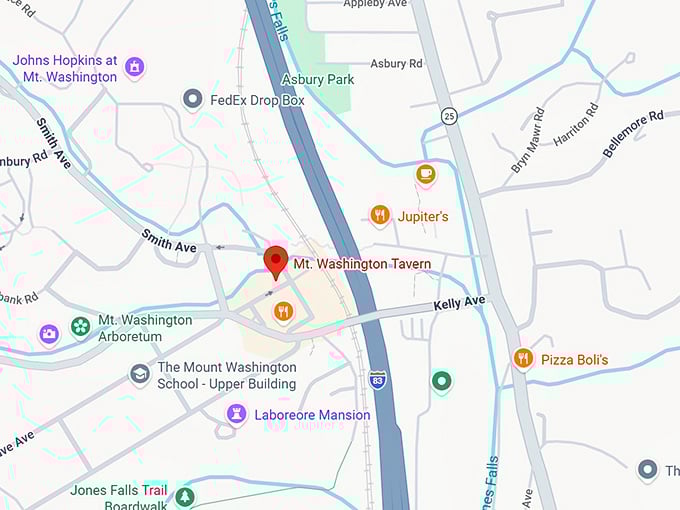 16. mt. washington tavern map