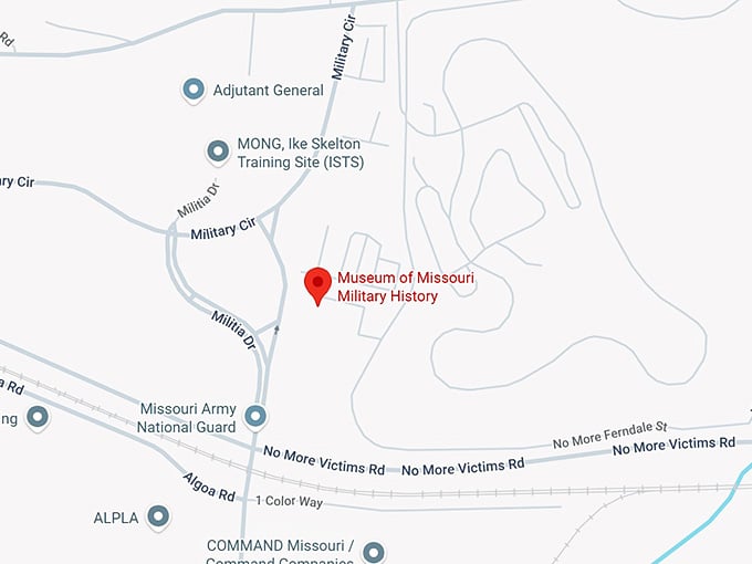 16. museum of missouri military history map