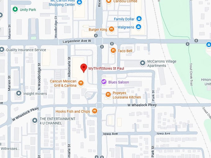 16. mythriftstores st paul map
