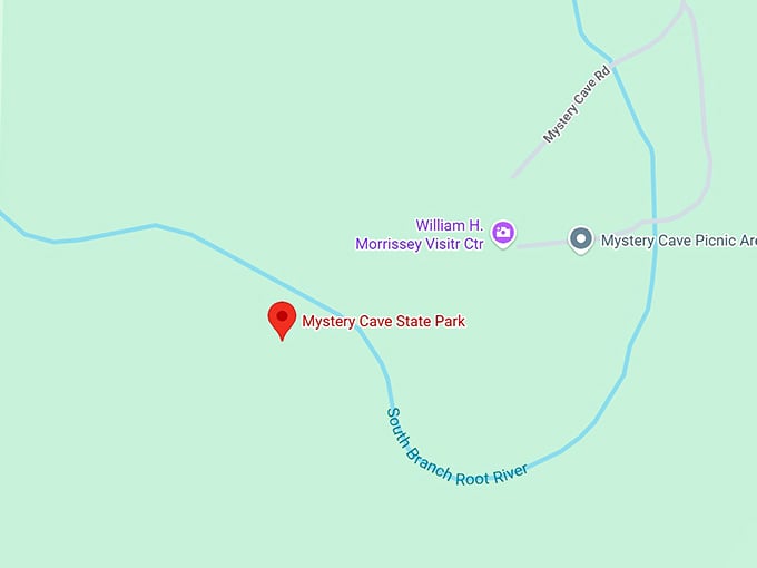 16. mystery cave state park map