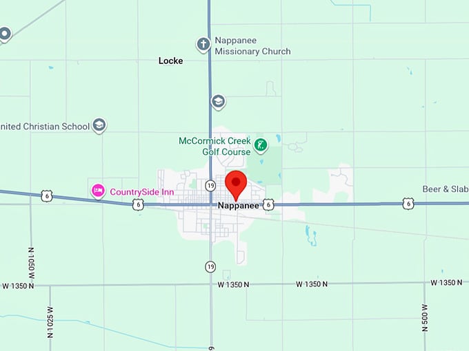 16. nappanee in map