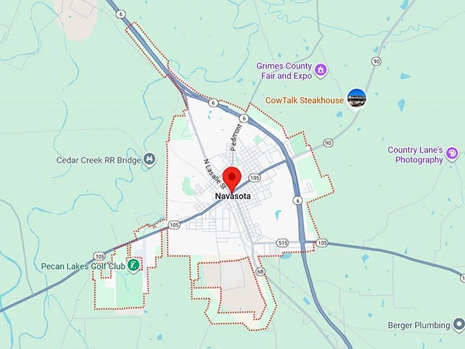 navasota, tx map