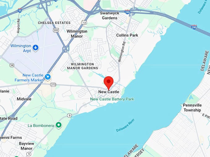 new castle de map