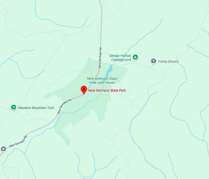 16. new germany state park map