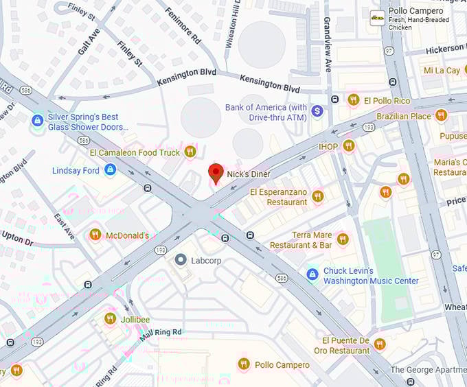 16. nick's diner map