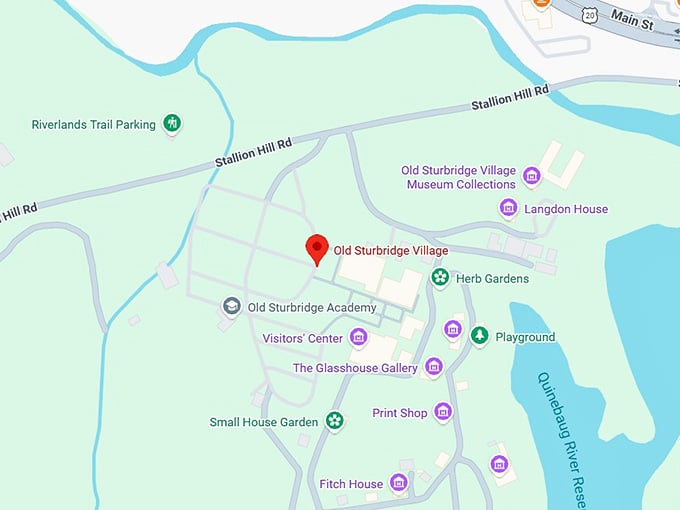 16. old sturbridge village map