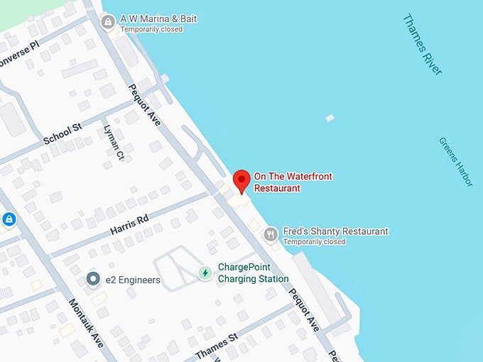 16. on the waterfront restaurant map