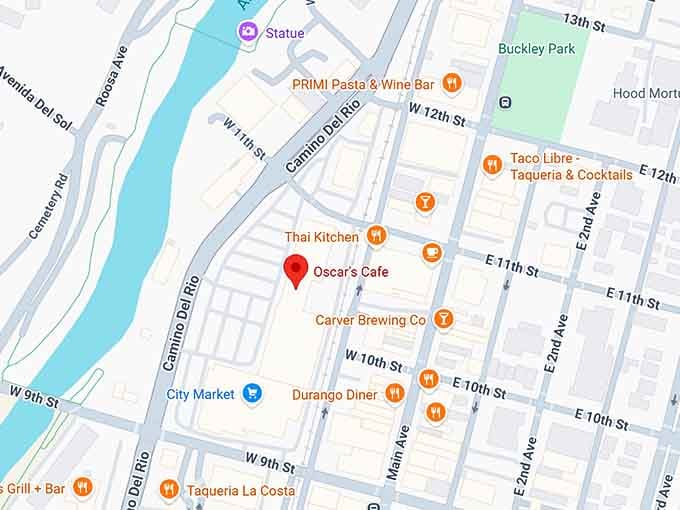 16. oscar's cafe map