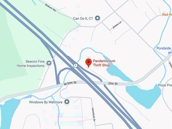 16. pandemonium thrift shop map