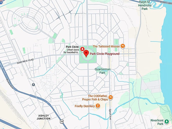 16. park circle playground map