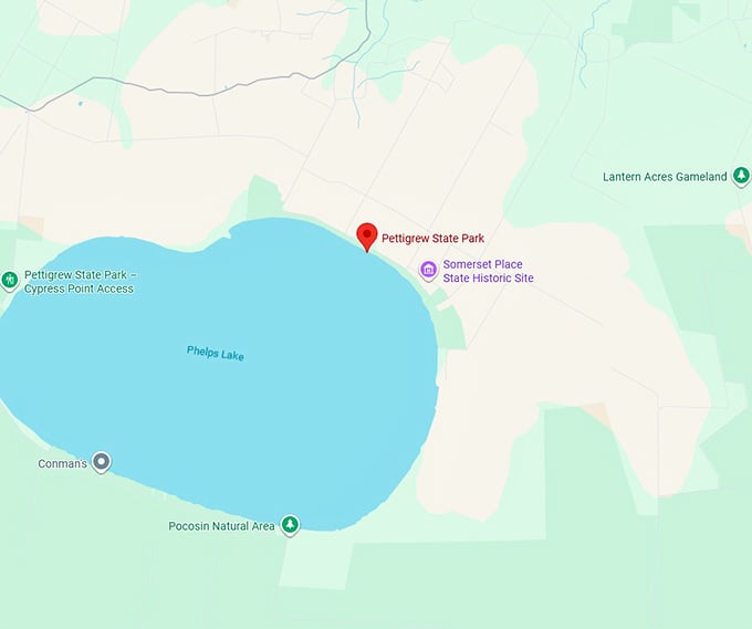 16. pettigrew state park map