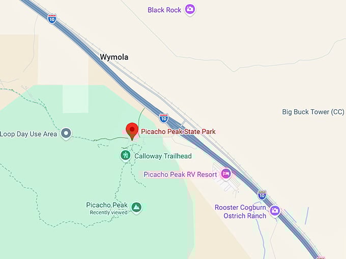 16. picacho peak state park map