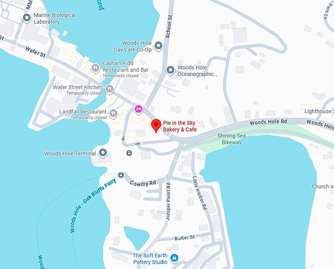 16. pie in the sky cafe map