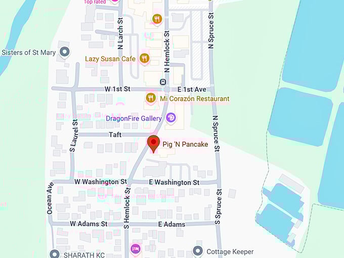 16. pig &lsquo;n pancake map