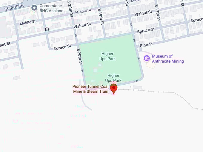 16. pioneer tunnel coal mine & steam train map