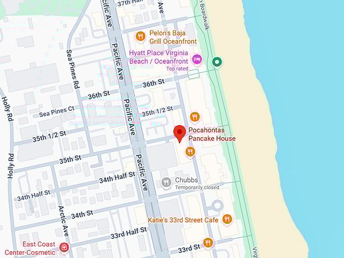 16. pocahontas pancake house map