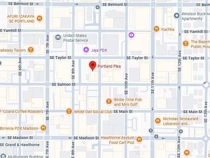 16. portland flea map