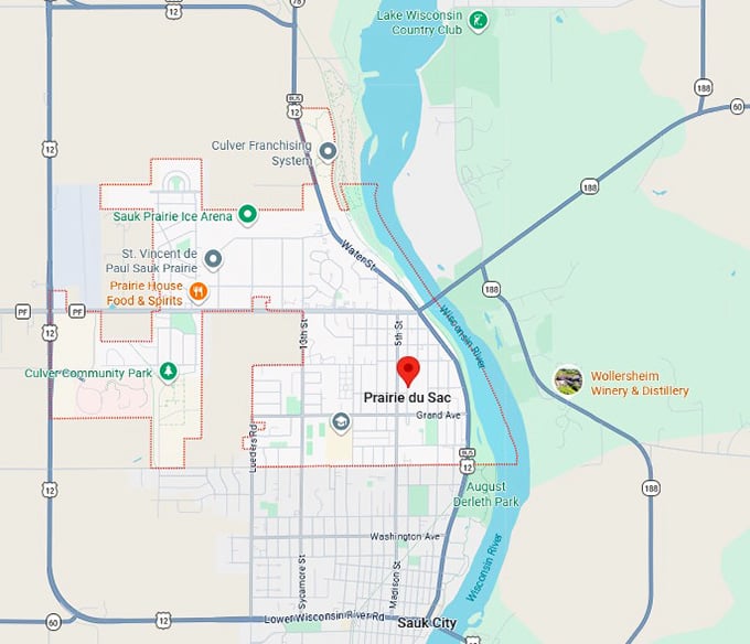 16. prairie du sac map
