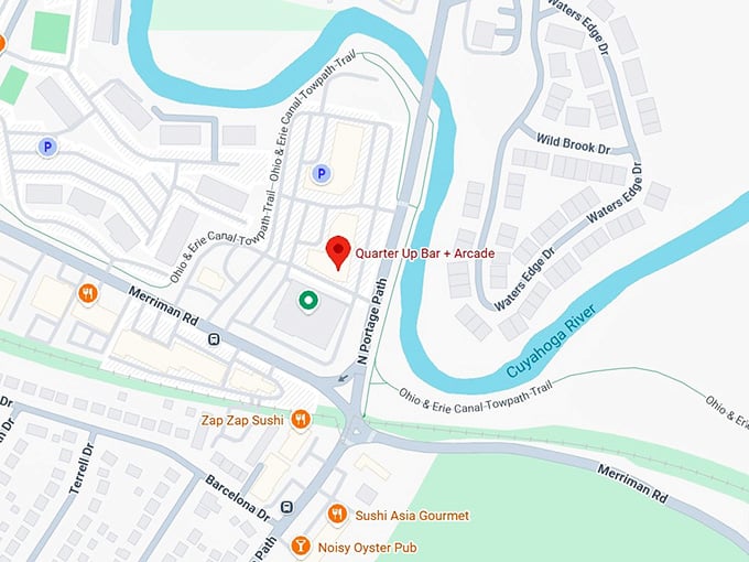 16. quarter up bar + arcade map