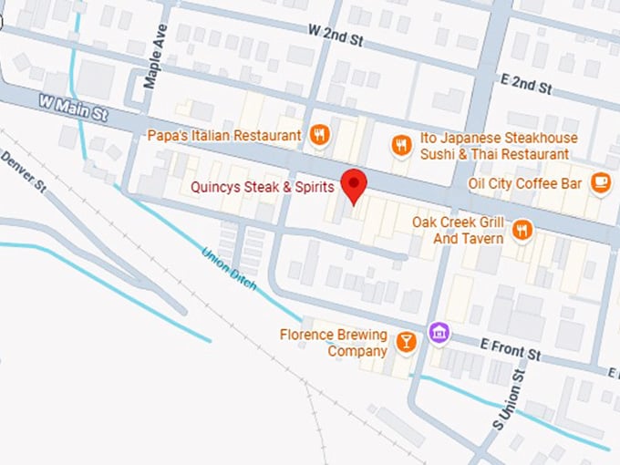 quincys steak & spirits map