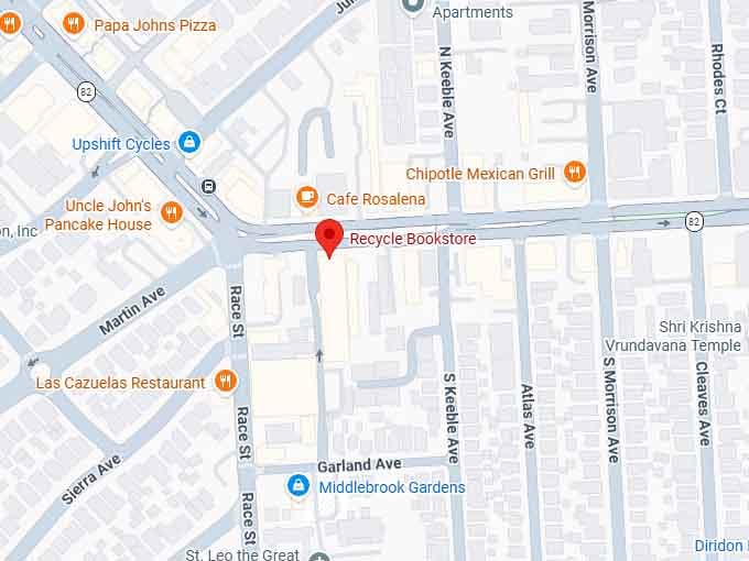 16. recycle bookstore map