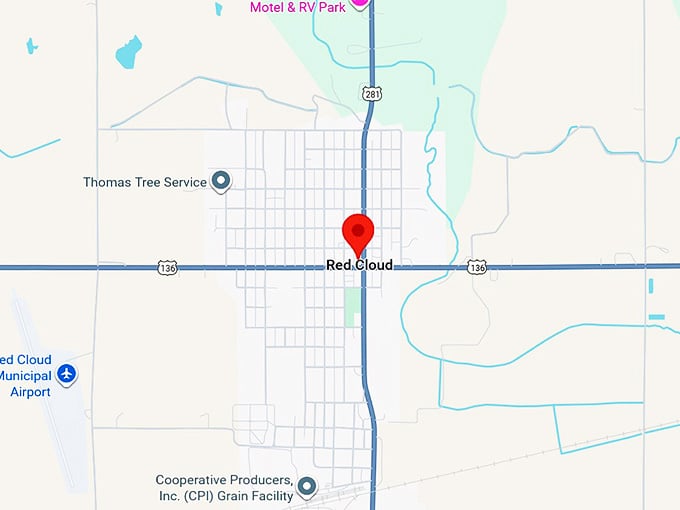 16. red cloud ne map