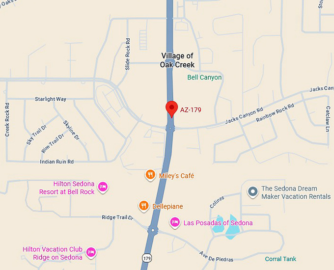 16. red rock scenic byway map