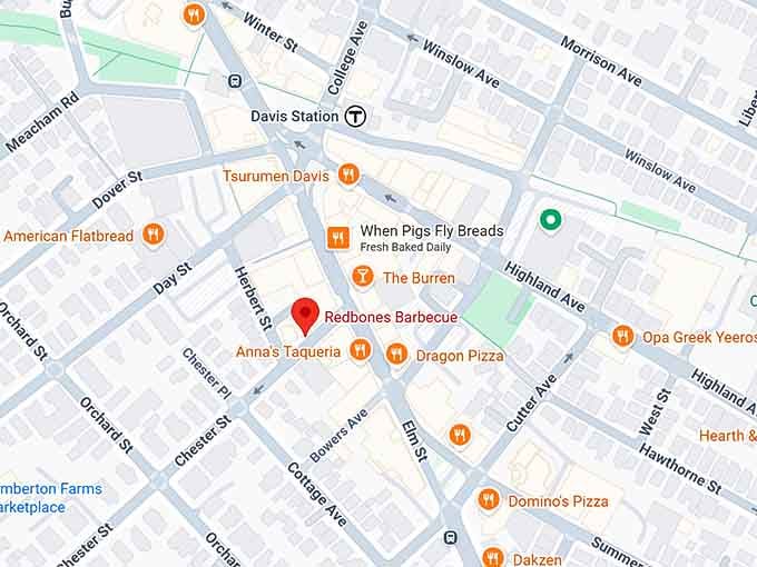 16. redbones bbq map