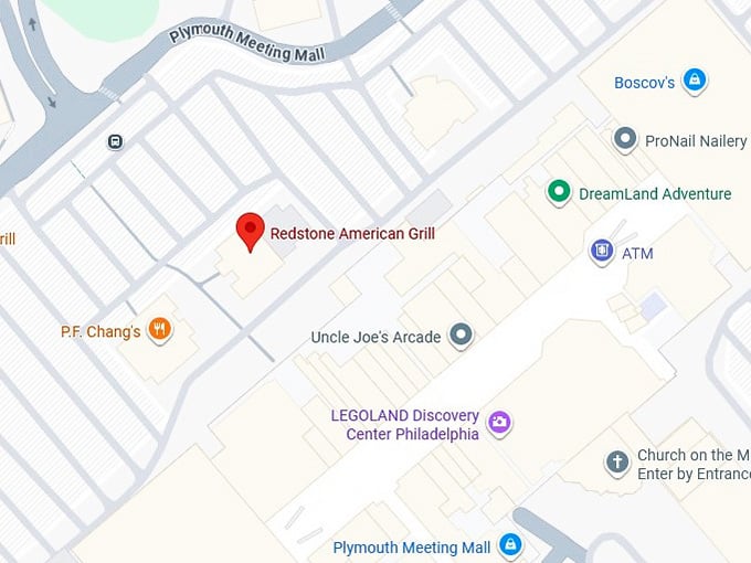 16. redstone american grill's map