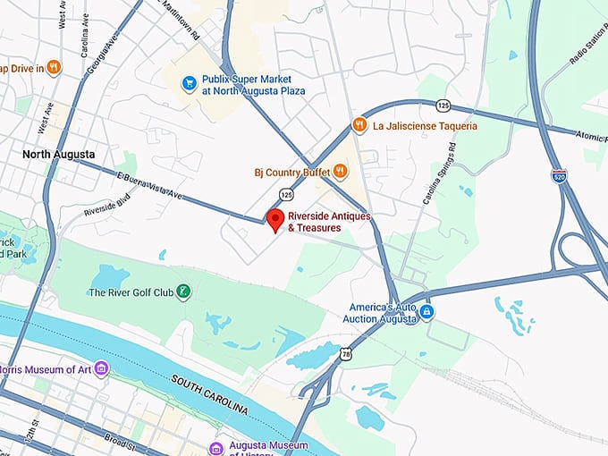 16. riverside antiques & treasures map