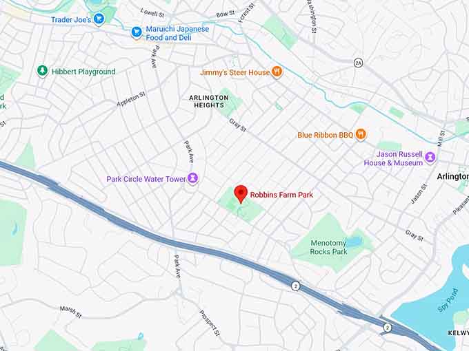 16. robbins farm park map