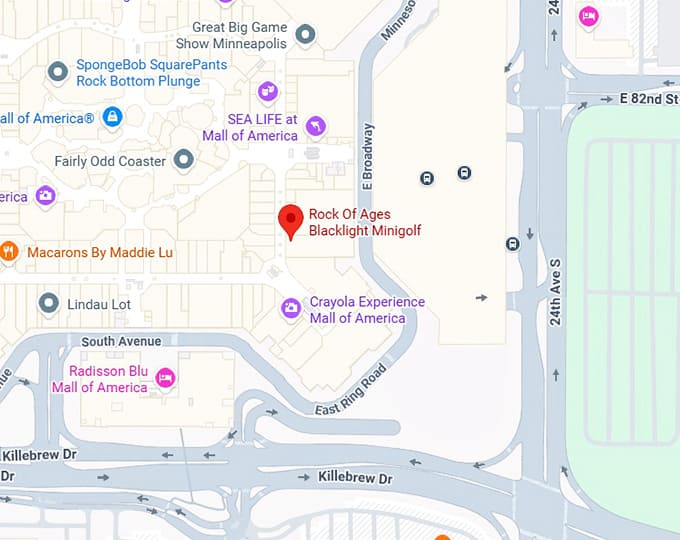 16. rock of ages blacklight minigolf map