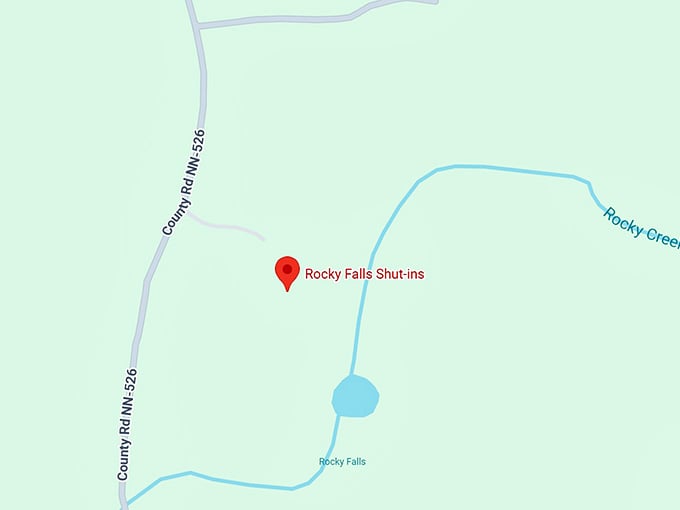 16. rocky falls shut ins map