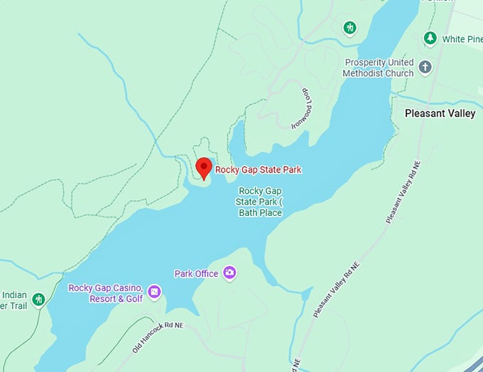 16. rocky gap state park map