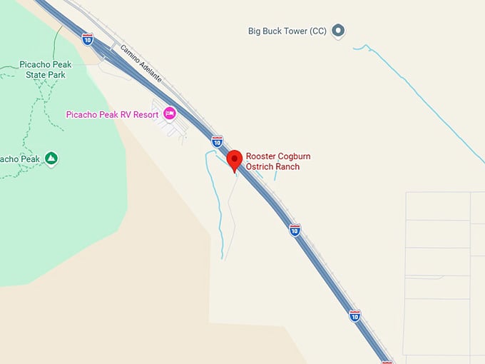 16. rooster cogburn ostrich ranch map