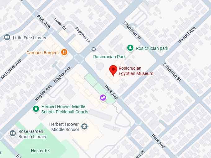 16. rosicrucian egyptian museum map