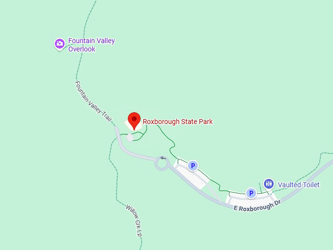 16. roxborough state park map