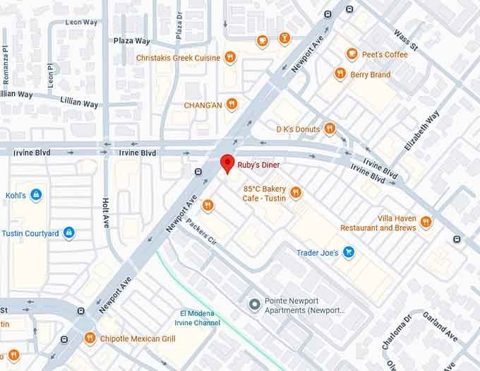 16. ruby's diner map