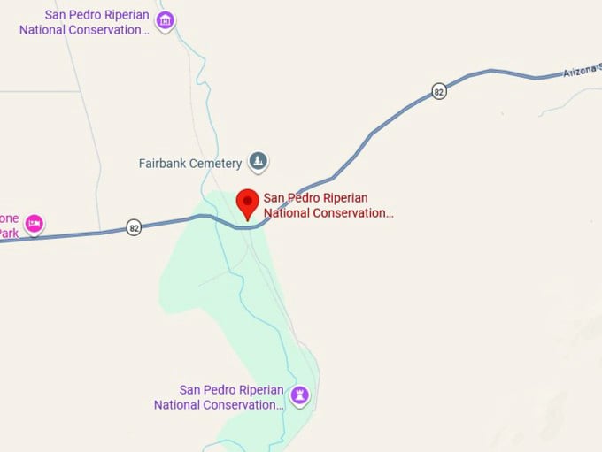 16. san pedro riperian national conservation area fairbank historic townsite map