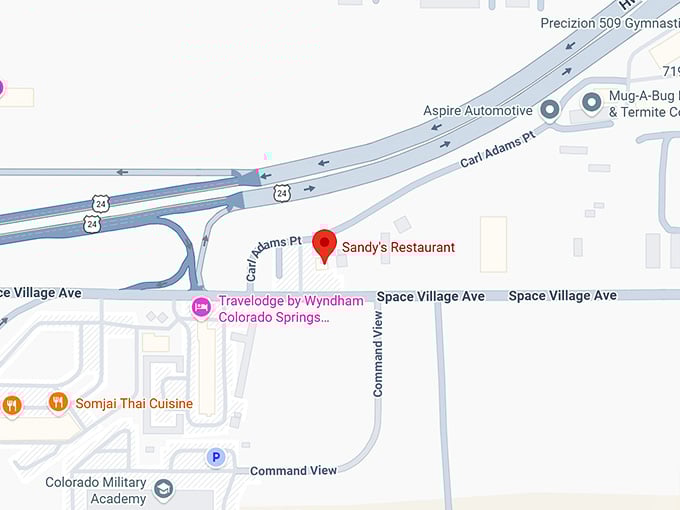 16. sandy's restaurant map