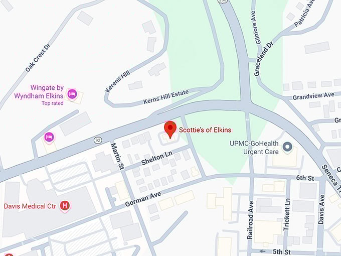 16. scottie’s of elkins map