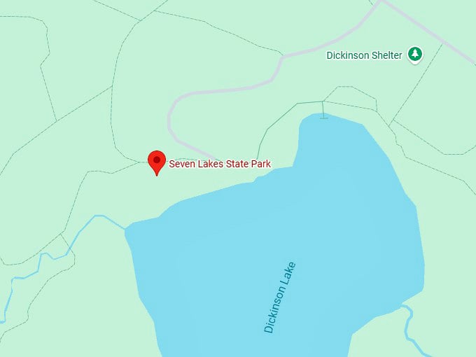 16. seven lakes state park map