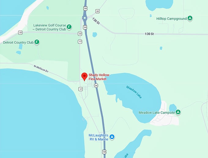 16. shady hollow flea market map