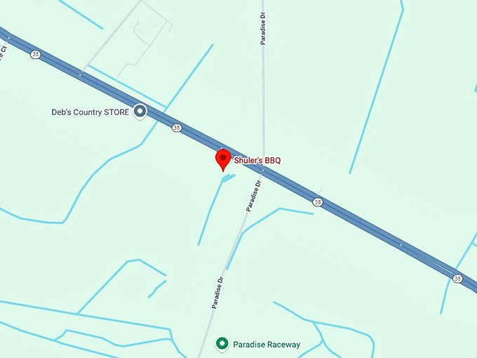 16. shuler's bbq map