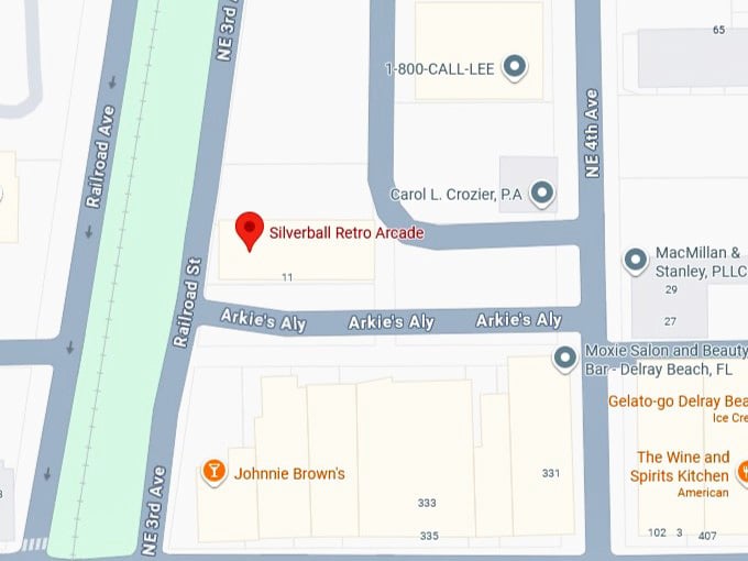 silverball retro arcade map