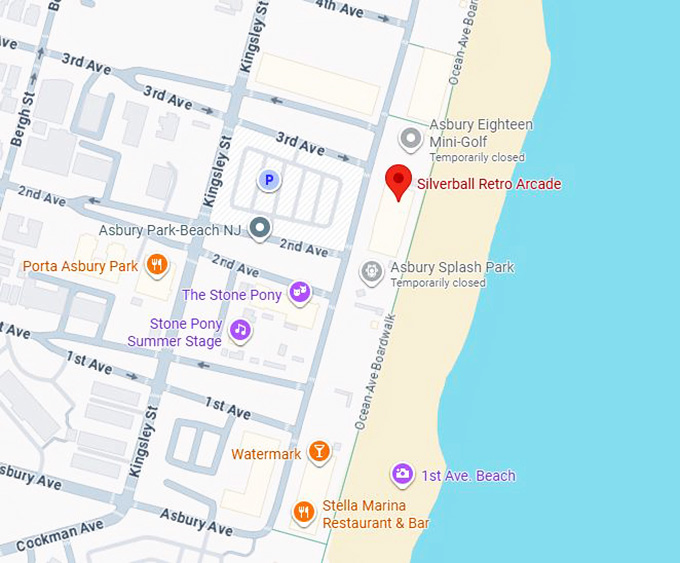 16. silverball retro arcade map