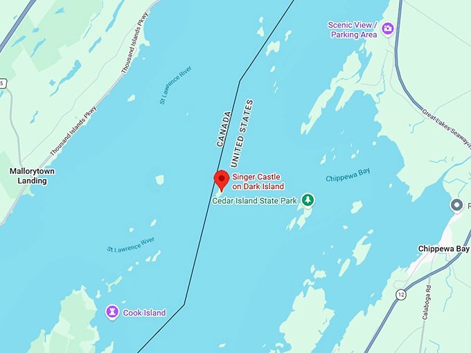 16. singer castle on dark island map