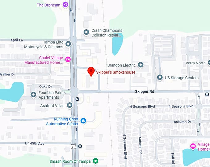 16. skipper's smokehouse map