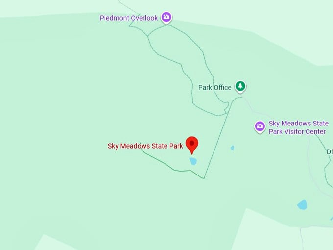 16. sky meadows state park map